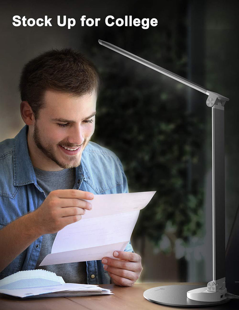 TaoTronics LED Desk Lamp Office Light with USB Charging Port