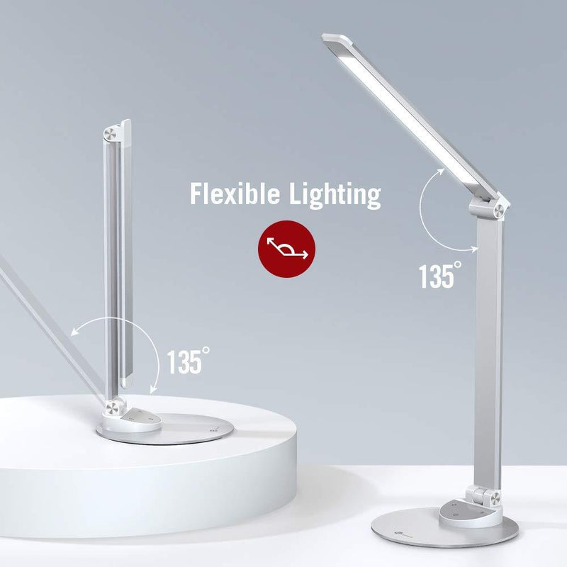 TaoTronics LED Desk Lamp Office Light with USB Charging Port